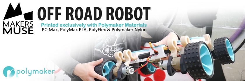 Angus from Makers Muse designs and prints this awesome off road robot ...